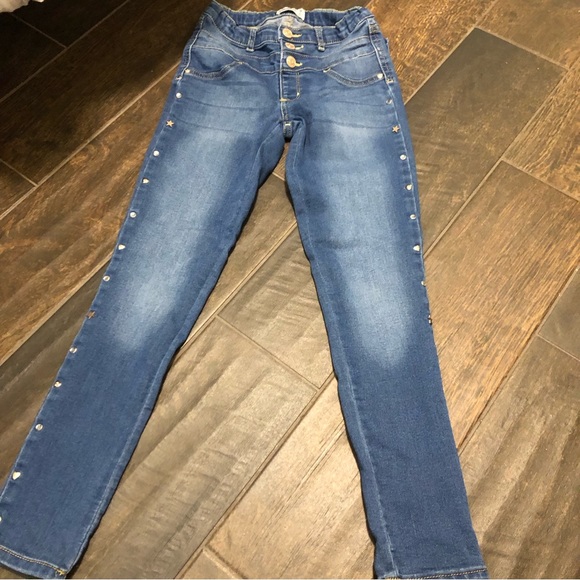 Jordache | Bottoms | Euc Girls Jordache Studded Jeans | Poshmark